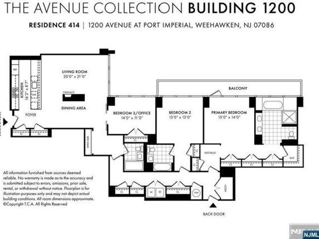 condo with 3 bedroom, Weehawken NJ ES105176440