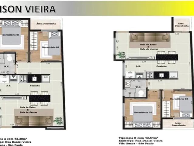 Condomínio com 2 quartos à venda em Vila Guaca SP