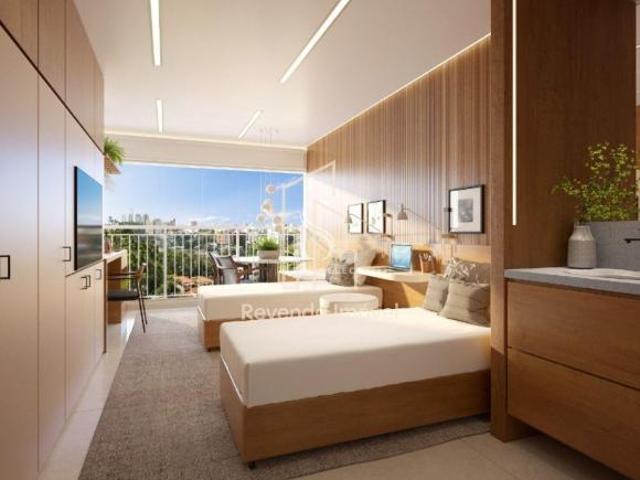 Condominino The Collection Puc em Perdizes, Apartamento de 36m² com 1 suíte, terraço, sem vaga