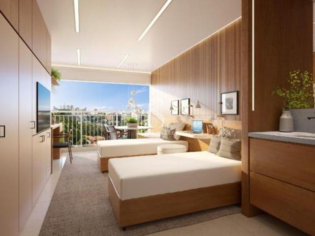 Condominino The Collection Puc em Perdizes, Apartamento de 36m² com 1 suíte, terraço, sem vaga