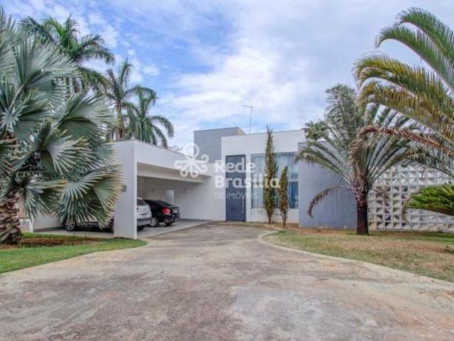 Condomínio Ouro Vermelho I, excelente casa Térrea a venda, 4 suítes, 6 vagas sendo 2 cobertas, Jard