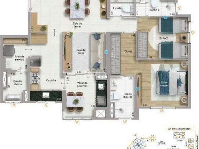 Condomínio Áurea Nova Petrópolis Apartamento na Planta