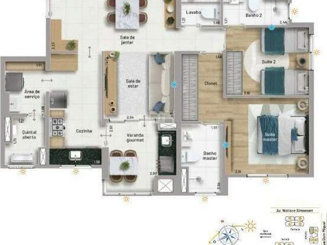 Condomínio Áurea Nova Petrópolis Apartamento na Planta