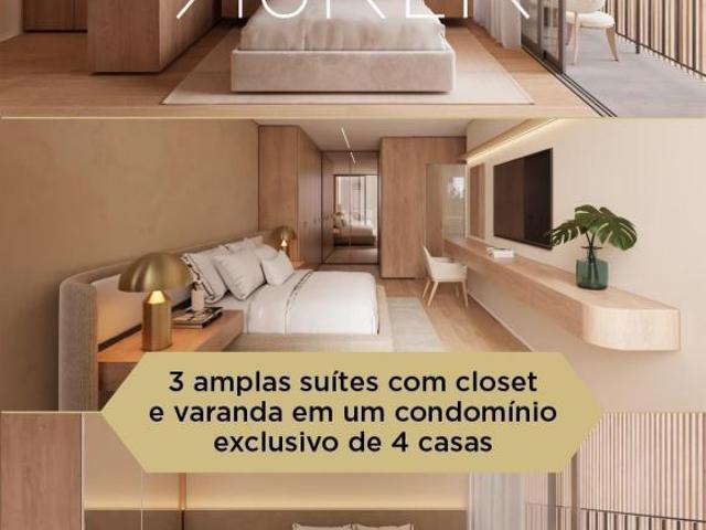 Condomínio ÁUREA, o mais novo lançamento em casas de alto padrão, 03 suítes, 04 vagas no Campina do