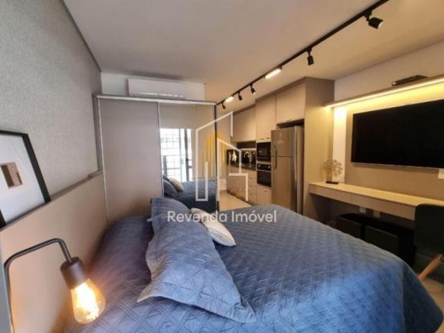 Condominio Alle Studios em Campo Belo SP, Studio Mobiliado de 24m² com 1 dormitório, sem vaga