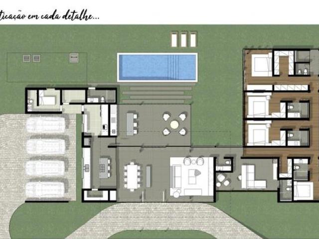 CONDOMÍNIO CHÁCARA FLORA 734m / Casa Térrea / Altissimo padrão / 5 suites