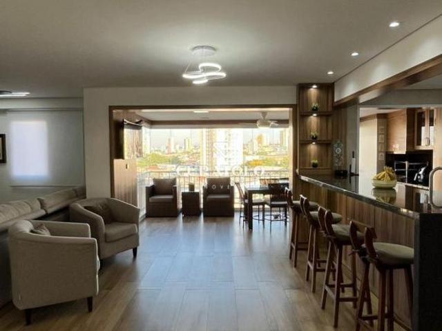 Condomínio Felicitá Apartamento à venda com 123 m², 3 quartos, varanda gourmet e 2 vagas, Chácara