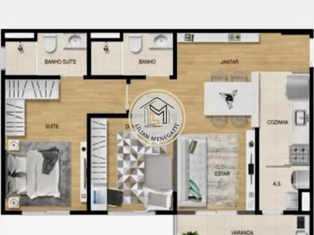 Condomínio gioviale residencial. Apartamento com 2 quartos, suite. Vista livre. Sol da tarde. Condom