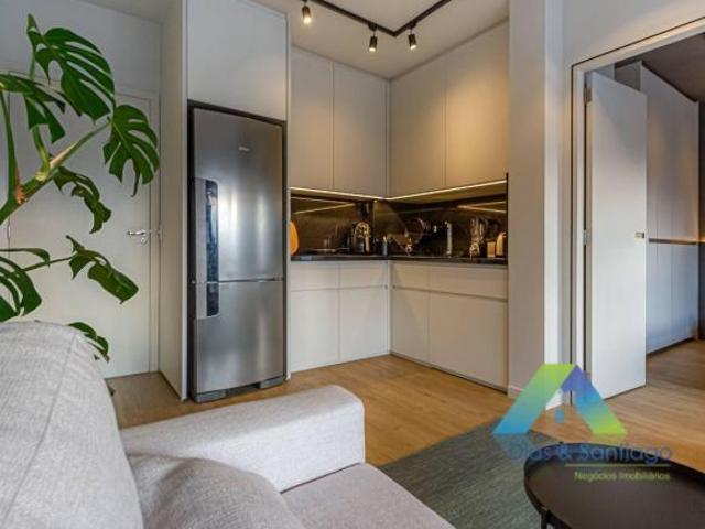 Condominio Helbor Arte Faria Lima Apartamento todo mobiliado em Pinheiros com 39m² 1 suíte com l