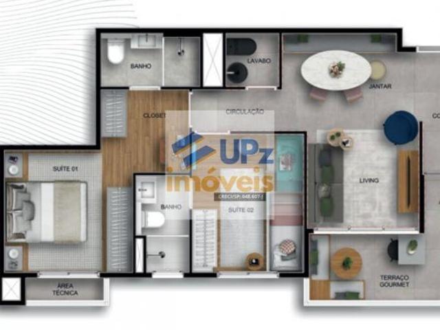 Condomínio Iconic Osasco Apartamento com 2 suítes, 62m² com depósito privativo, 21 º andar no Cent