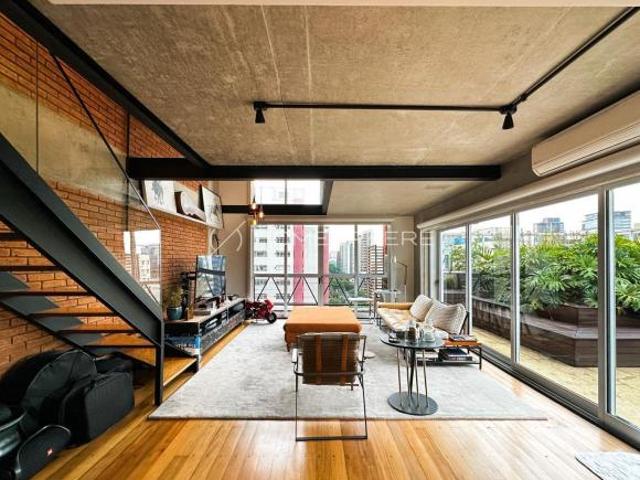 Condomínio São Paulo Loft IV Itaim Bibi R. Bandeira Paulista, 300. Apartamento duplex à venda em Ita