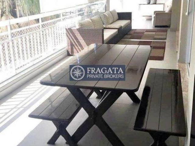 Confortável apartamento com 200m² varanda gourmet,4 vagas, lazer