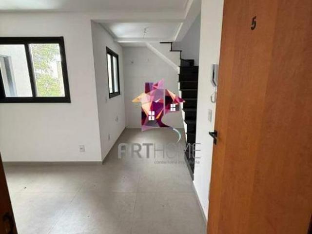 Cobertura à venda em Santo André Parque Erasmo Assunção — 2 dorms, porcelanato e vaga
