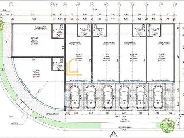Conj. Comercial / Sala para Locação em Bauru/SP Centro
