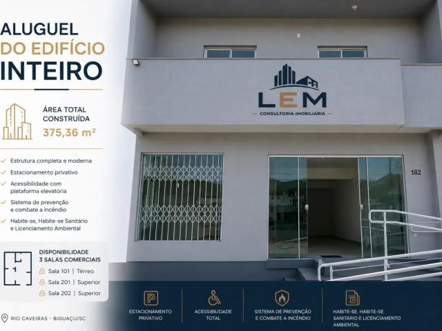 Conj. Comercial / Sala para Locação em Biguaçu/SC Rio Caveiras