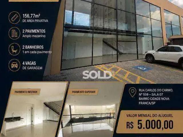 Conj. Comercial / Sala para Locação em Franca/SP Cidade Nova