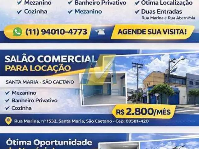 Conj. Comercial / Sala para Locação em São Caetano do Sul/SP Jardim São Caetano