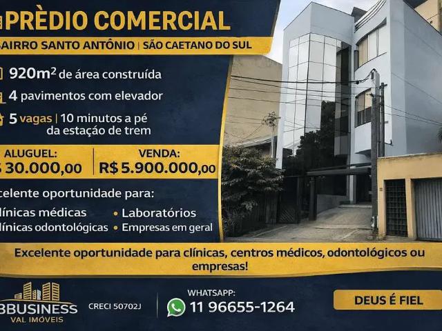Conj. Comercial / Sala para Locação em São Caetano do Sul/SP Santo Antônio