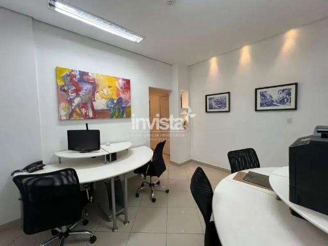 Conj. Comercial / Sala para Locação em Santos/SP Centro
