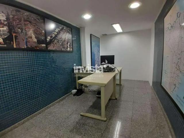 Conj. Comercial / Sala para Locação em Santos/SP Centro 1 Quartos