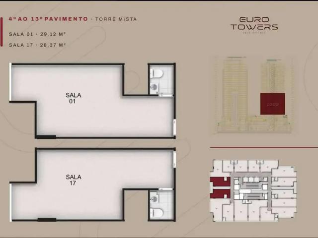 Conj. Comercial / Sala para Venda em Goiânia/GO Park Lozandes
