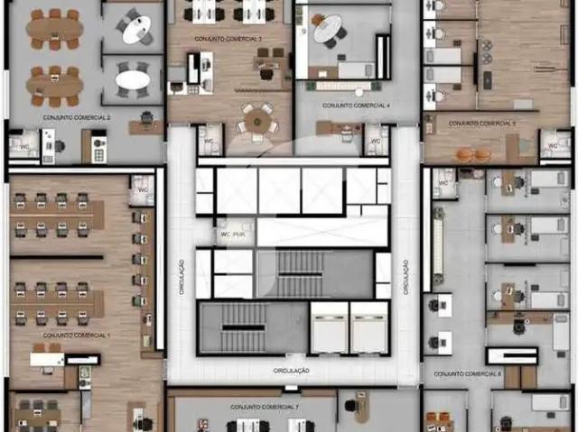 Conj. Comercial / Sala para Venda em São Paulo/SP Tatuapé 1 Quartos