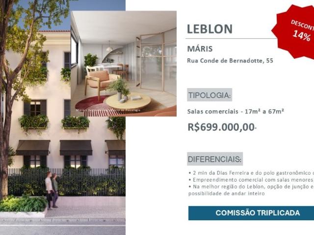Conj. Comercial / Sala para Venda em Rio de Janeiro/RJ Leblon