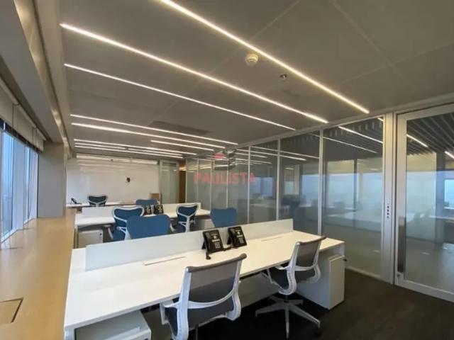 Conjunto comercial na Faria Lima 383 m² para locação com 10 Vagas de Garagem. Opções open space ou