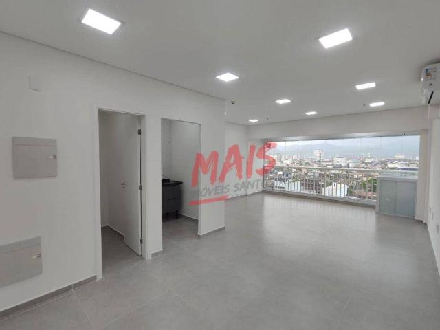 Conjunto em Vila Matias, Santos/SP de 42m² à venda por R$ 369.000,00 ou para locação R$ 3.000,00/mes