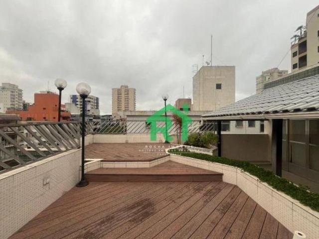 Cobertura 3 Quartos, Terraço Privativo com Churrasqueira. Venda, 132m² R$590.000 Enseada Guarujá