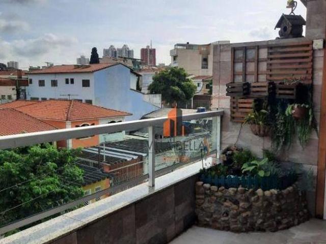 Cobertura 2 dormitórios à venda, linda! c/ 120 m² apenas R$ 499.000 Vila Scarpelli Santo André