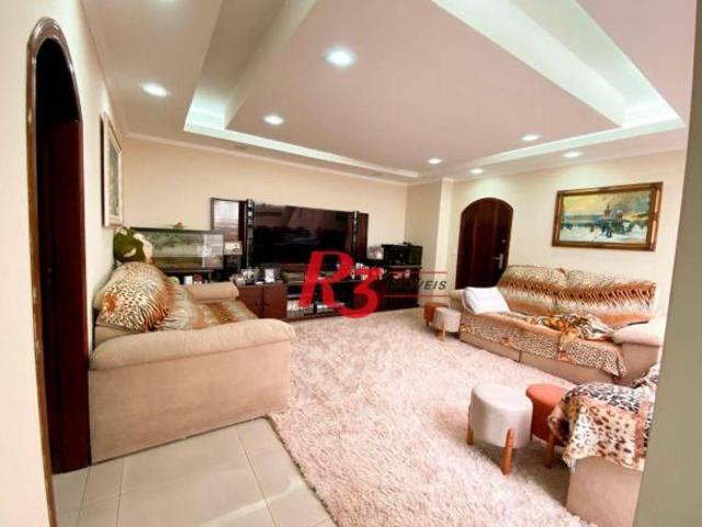 Cobertura, 353 m² venda por R$ 3.000.000,00 ou aluguel por R$ 15.000,00/mês Embaré Santos/SP