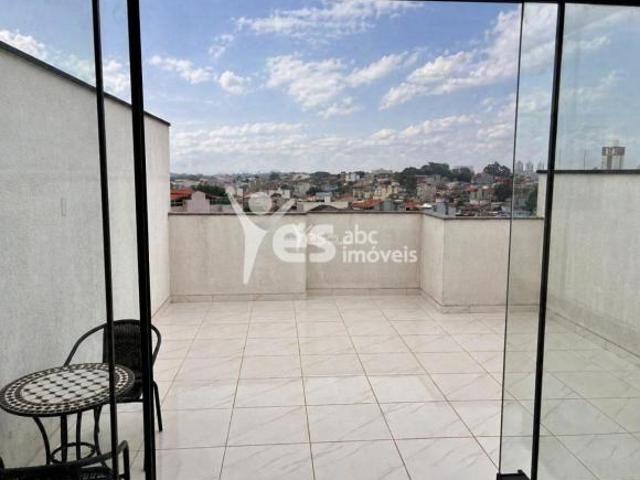 Cobertura com churrasqueira e elevador à venda no Jardim Ana Maria Santo André