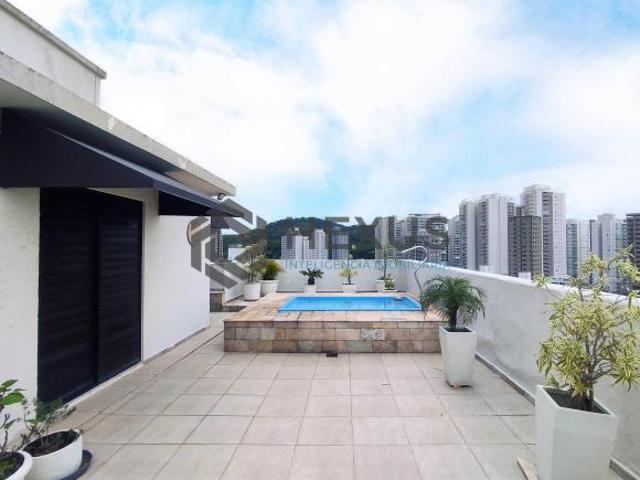 Cobertura com lazer, piscina, churrasqueira e vista mar na Praia das Asturias, G