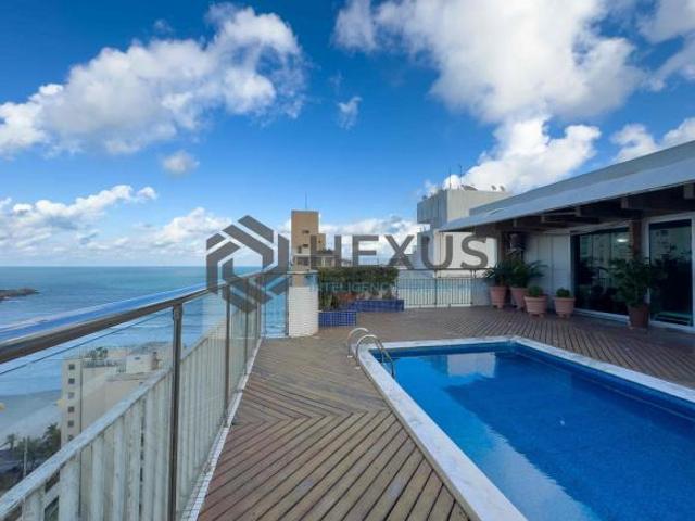 Cobertura com piscina, churrasqueira, vista mar, quadra mar, Praia das Pitanguei