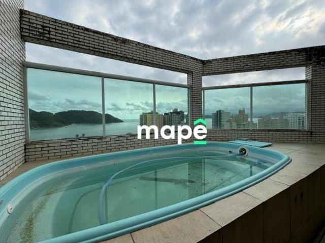 Cobertura com vista mar e 3 suítes à venda, 215m² por R$ 3.250.000 Ponta da Praia Santos/SP