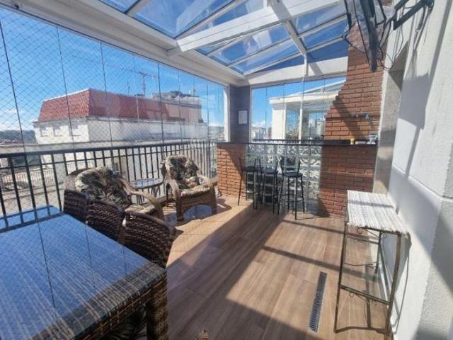 Cobertura com 171m², 4 dormitórios 2 suítes, 2 vagas e área gourmet