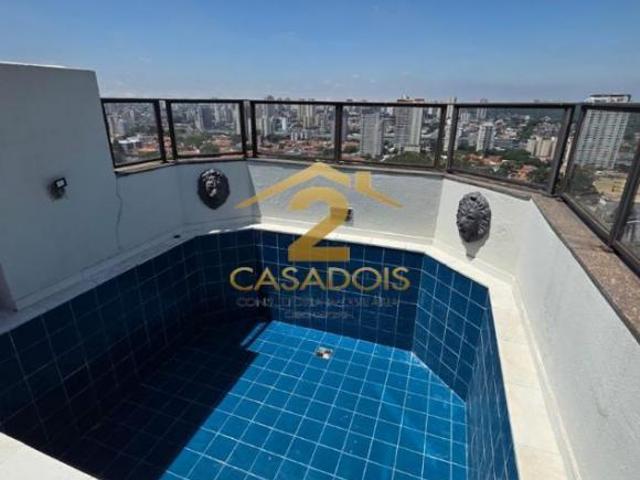 Cobertura com 117m², 2 quartos 1 suíte, lazer privativo e 2 vagas Campo Belo