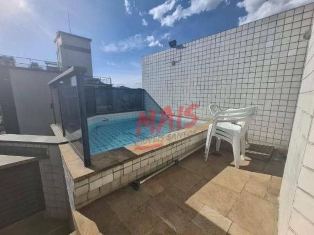 Cobertura com 1 dormitório à venda, 112 m² por R$ 921.000,00 Pompéia Santos/SP