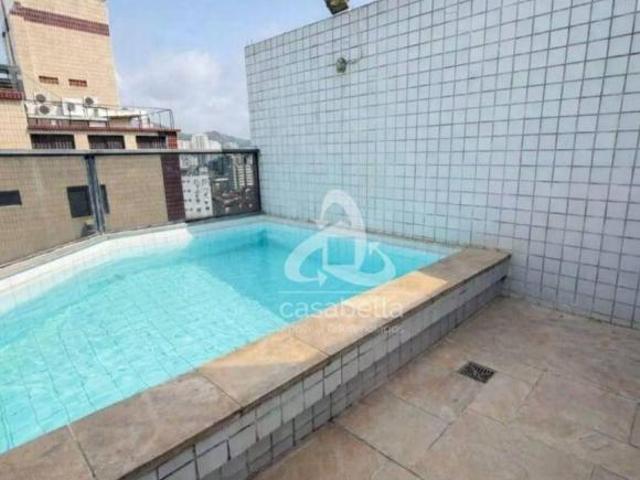 Cobertura com 1 dormitório à venda, 112 m² por R$ 921.000,00 Pompéia Santos/SP