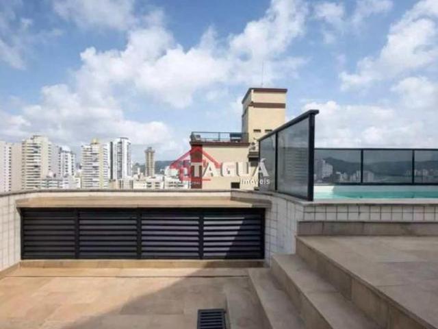 Cobertura com 1 quarto, Pompéia, Santos R$ 955 mil, Cod: 800