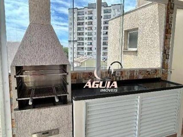 Cobertura com 2 dormitórios à venda, 44 m²+ 44 m² por R$ 399.000 Vila Humaitá Santo André/SP