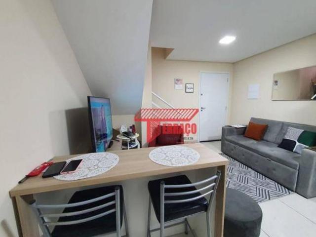 Cobertura com 2 dormitórios à venda, 52 m² Vila Pires Santo André/SP