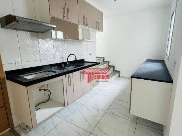 Cobertura com 2 dormitórios à venda, 58 m² por R$ 450.000,00 Vila Scarpelli Santo André/SP