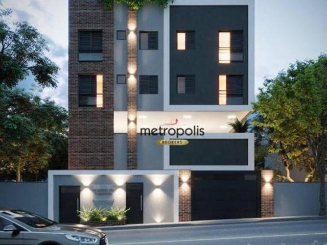Cobertura com 2 dormitórios à venda, 73 m² por R$ 369.000,01 Vila Príncipe de Gales Santo André/