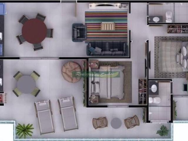 Cobertura com 2 dormitórios à venda, 86 m² por R$ 851.840,00 Praia Grande Ubatuba/SP