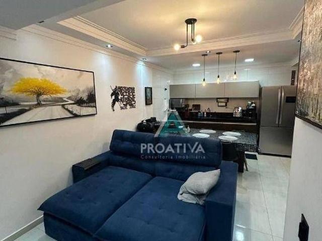 Cobertura com 2 dormitórios à venda, 92 m² Vila Scarpelli Santo André/SP