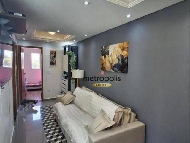 Cobertura com 2 dormitórios à venda, 100 m² por R$ 490.000,00 Vila Pires Santo André/SP