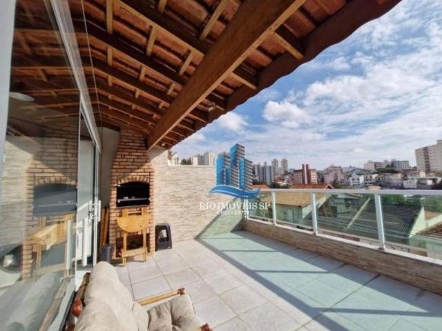 Cobertura com 2 dormitórios à venda, 104 m² por R$ 650.000,00 Campestre Santo André/SP