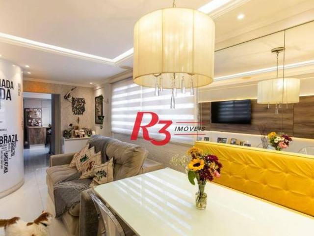 Cobertura com 2 dormitórios à venda, 110 m² por R$ 850.000,00 Embaré Santos/SP